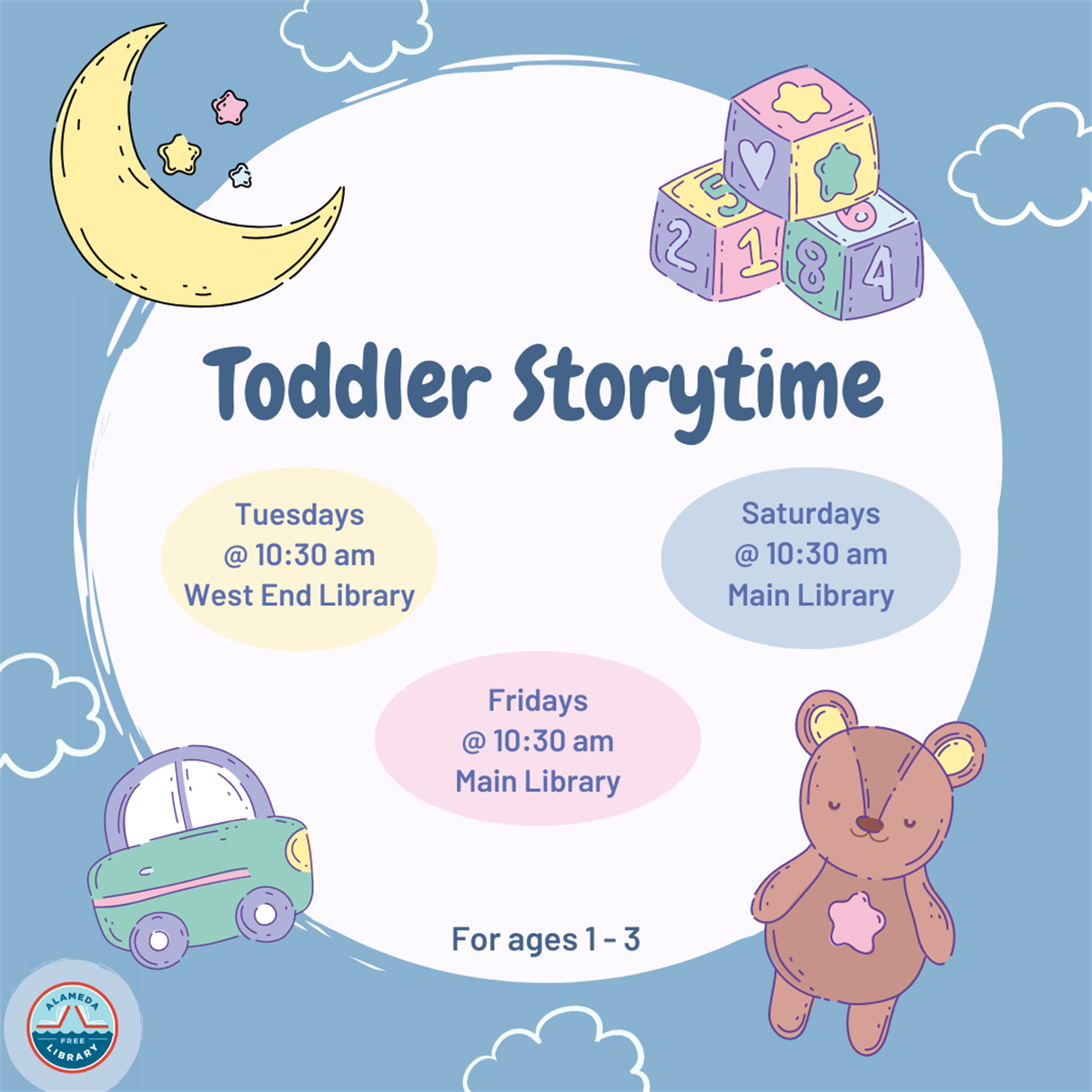 WEB: Toddler Storytime | Alameda Free Library