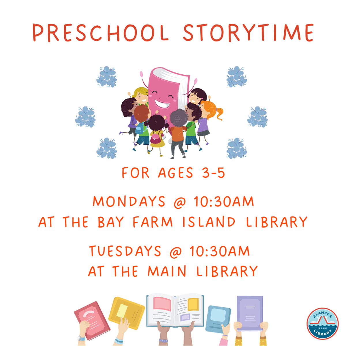 BFI: Preschool Storytime | Alameda Free Library